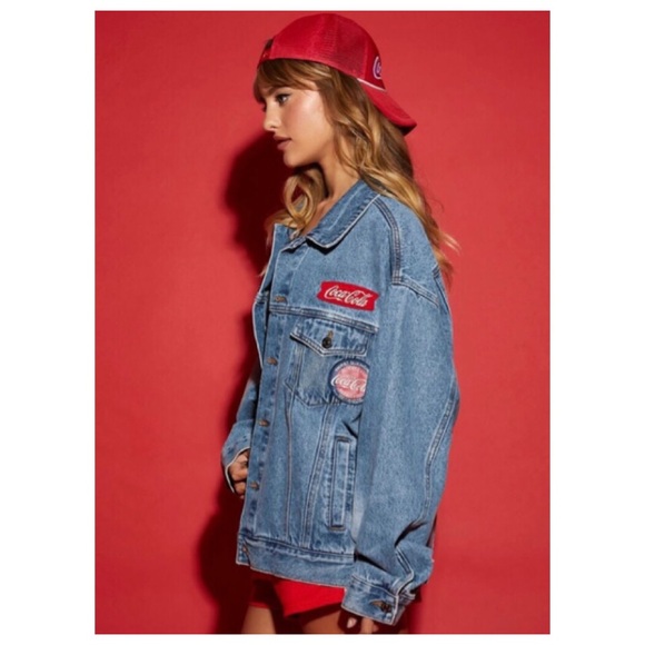 Coca Cola | Jackets & Coats | Nwt Embroidered Coca Cola Denim Jacket ...
